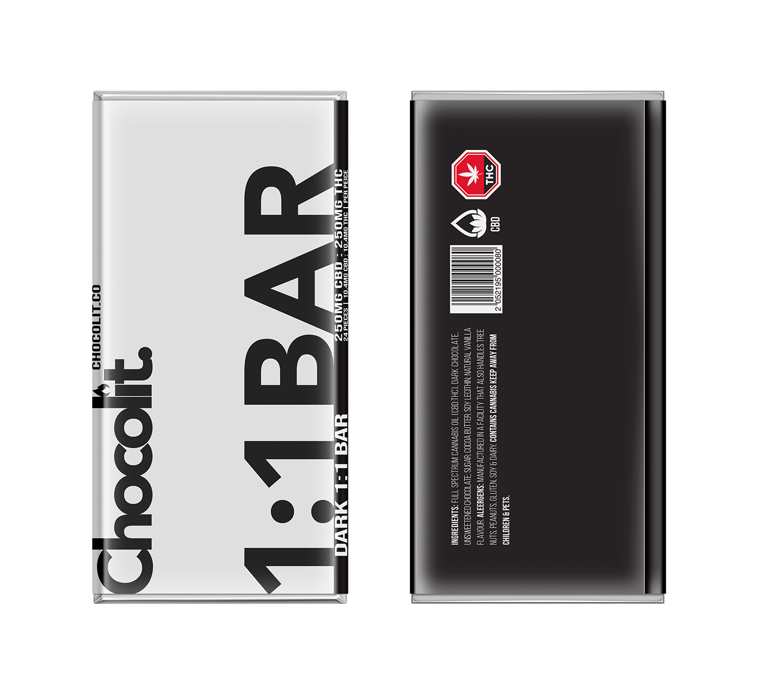 CHOCOLIT FULL SPECTRUM THC+CBD 1:1 CHOCOLATE | 500MG EDIBLES – The ...